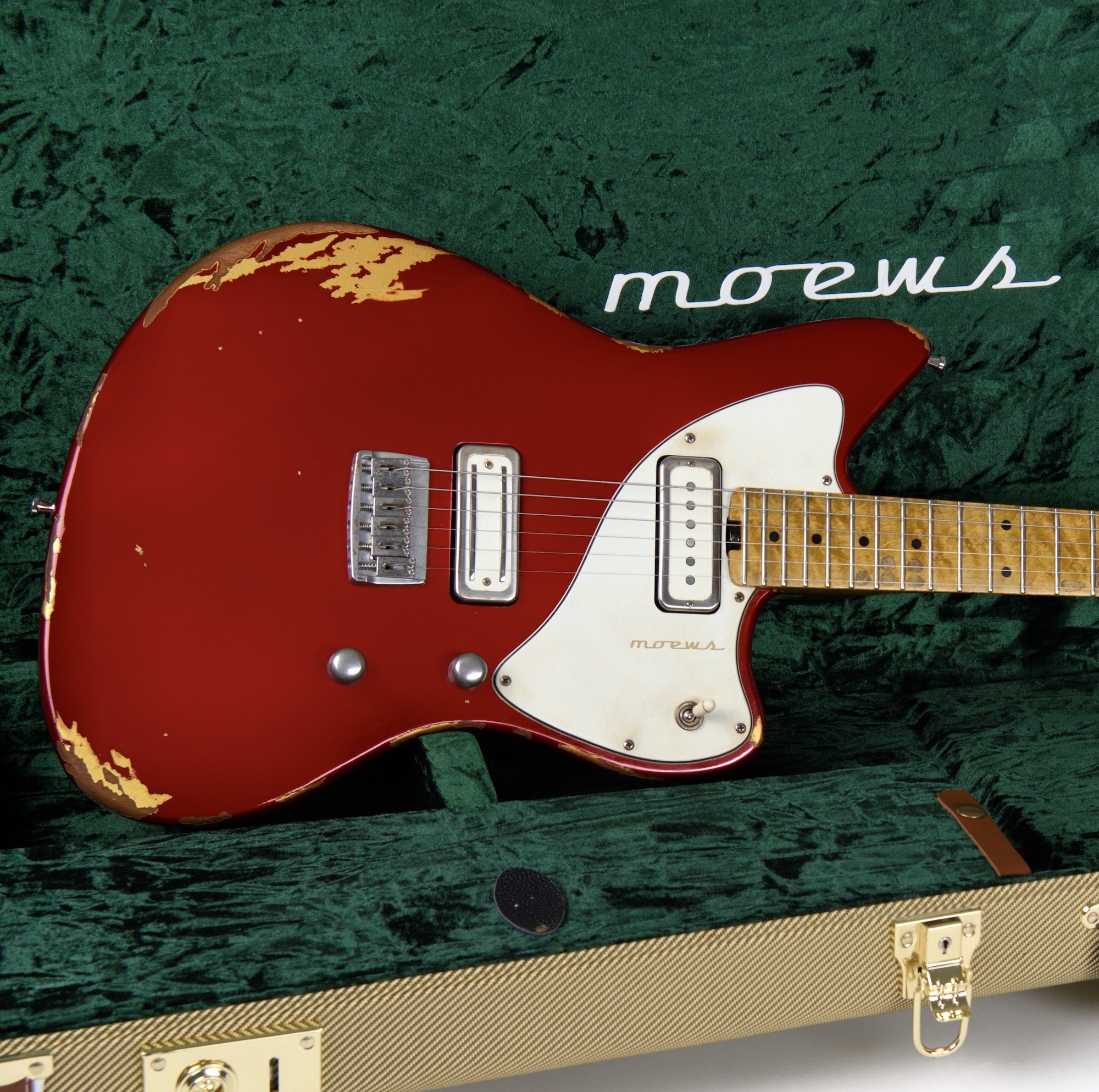 Moews Guitars: Ginsberg „Candy Apple Red over Gold“ (Lightweight ...